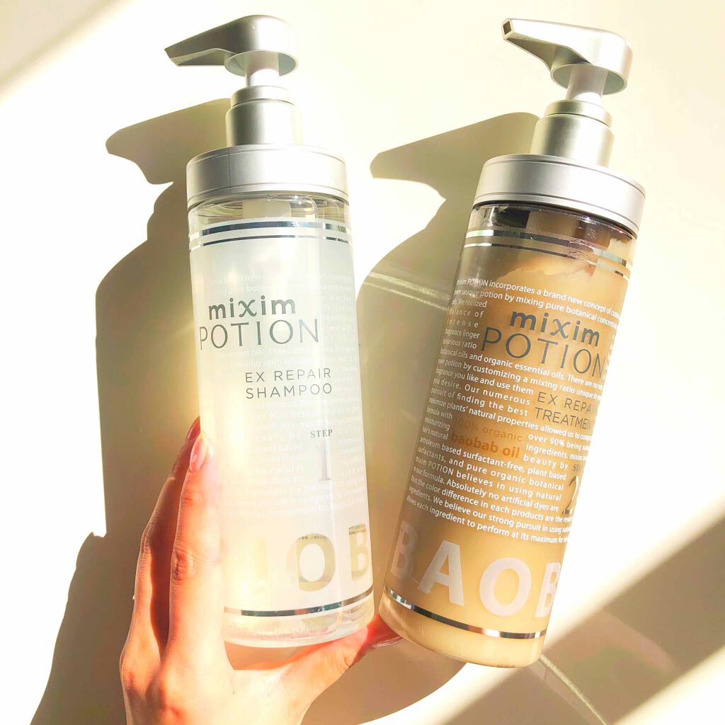 リペアシャンプー/ヘアトリートメント｜mixim POTIONの口コミ「ミクシム株式会社ヴィークレア様よりmixi..」 by まゆちろ 🐷 ...